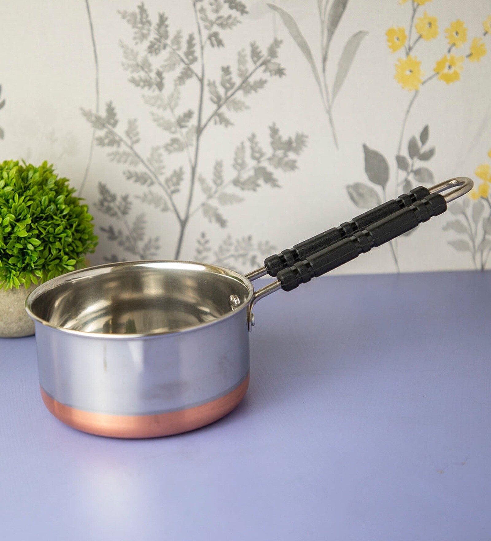 Buy Steel Silver Saucepan With Copper Plated Bottom at 52% OFF by ...