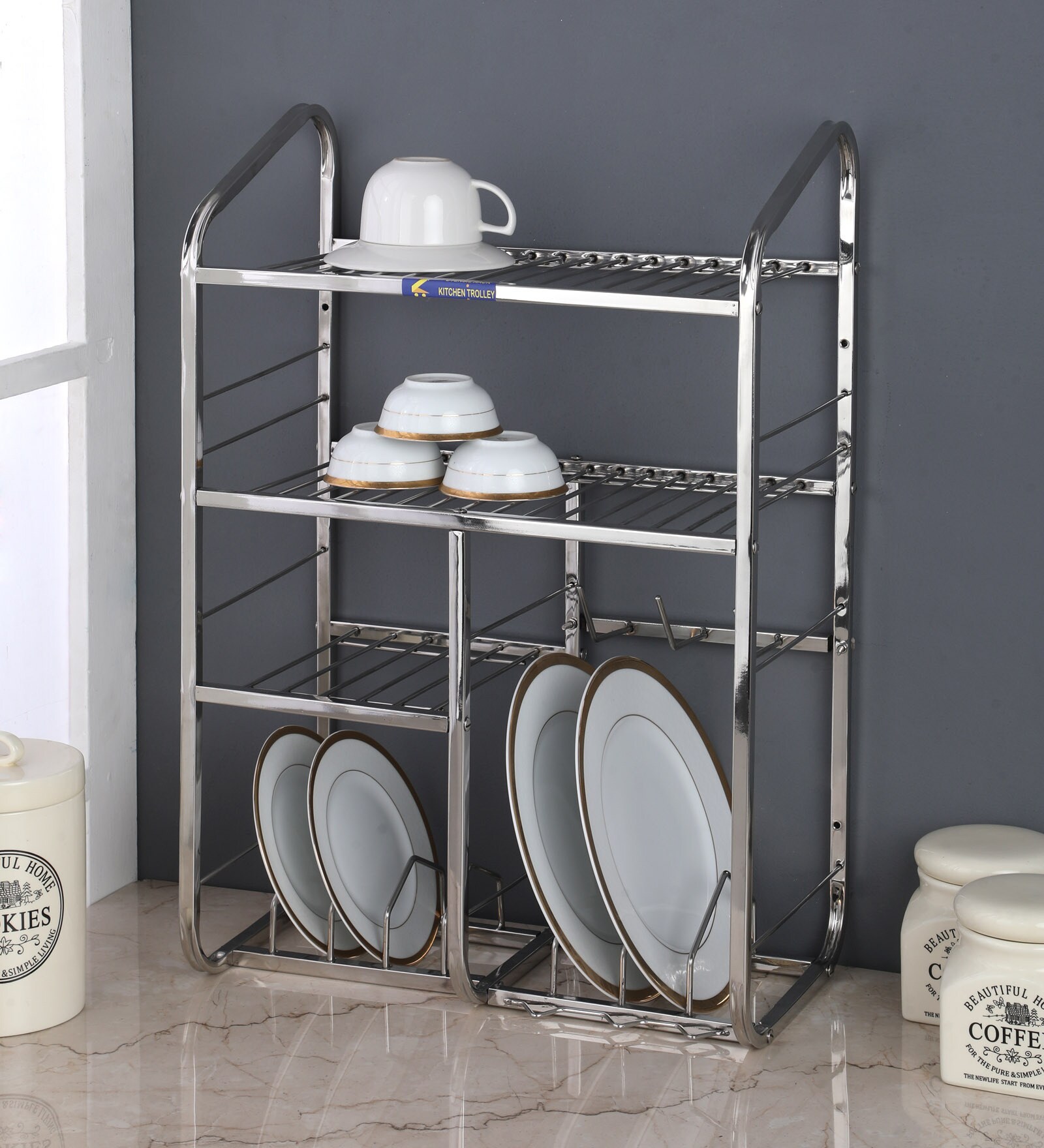 Buy Stainless Steel 18 x 24 Inches Kitchen Rack at 24% OFF by Zecado ...