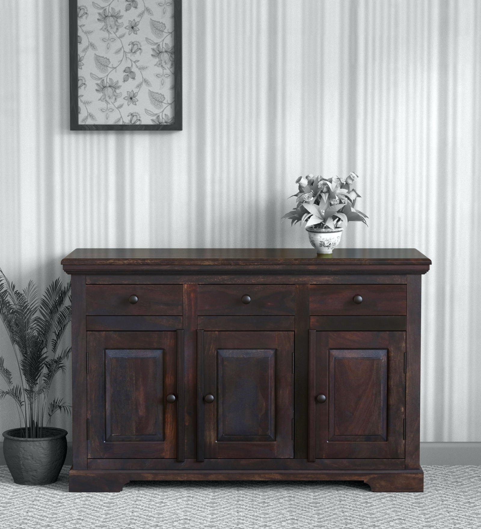 Buy Stanfield Solid Wood Sideboard in Warm Chestnut Finish at 31% OFF ...