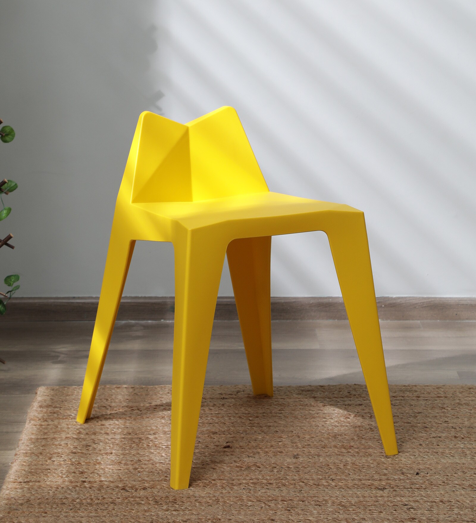 Buy Stark Plastic Seating Stool in Yellow Colour at 20% OFF by Pansy ...