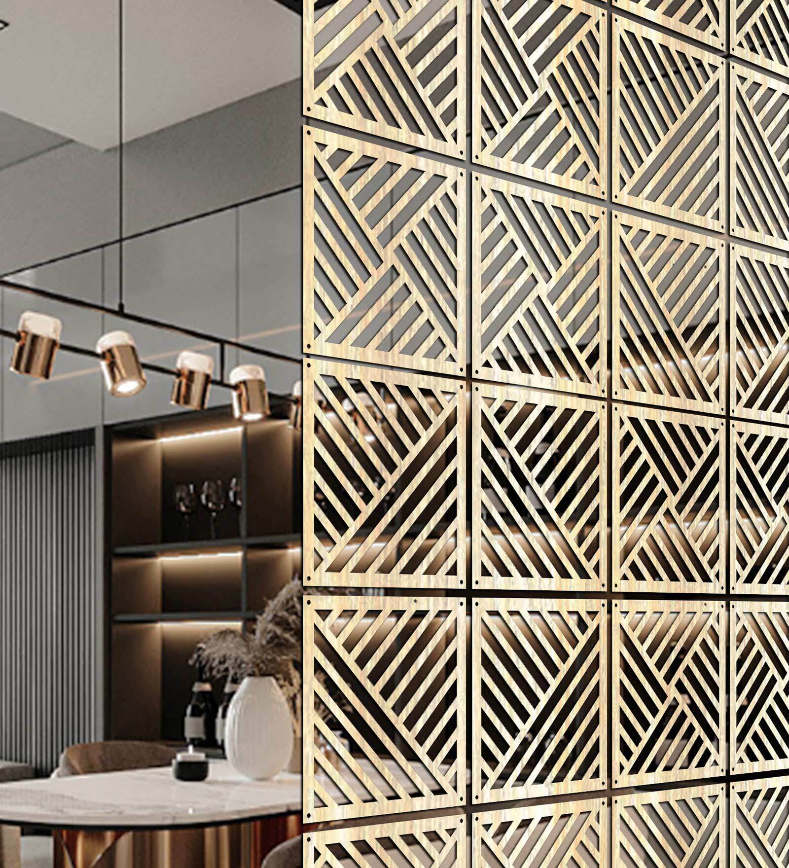 Buy Static Merlin (Set Of 10) Cream Colour Engineered Wood Hanging Room ...