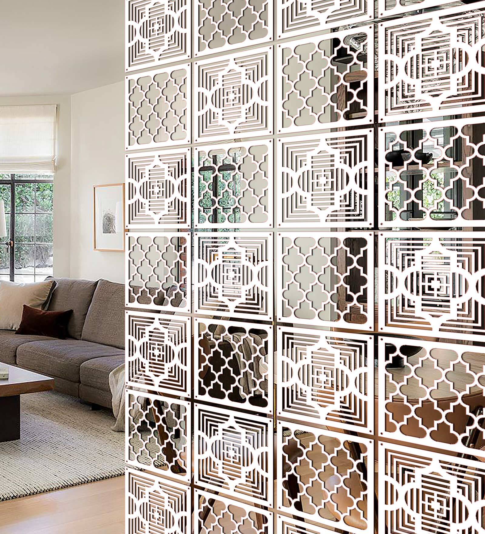 Buy Static Crisanto (Set Of 10) White Colour Acrylic Hanging Room ...