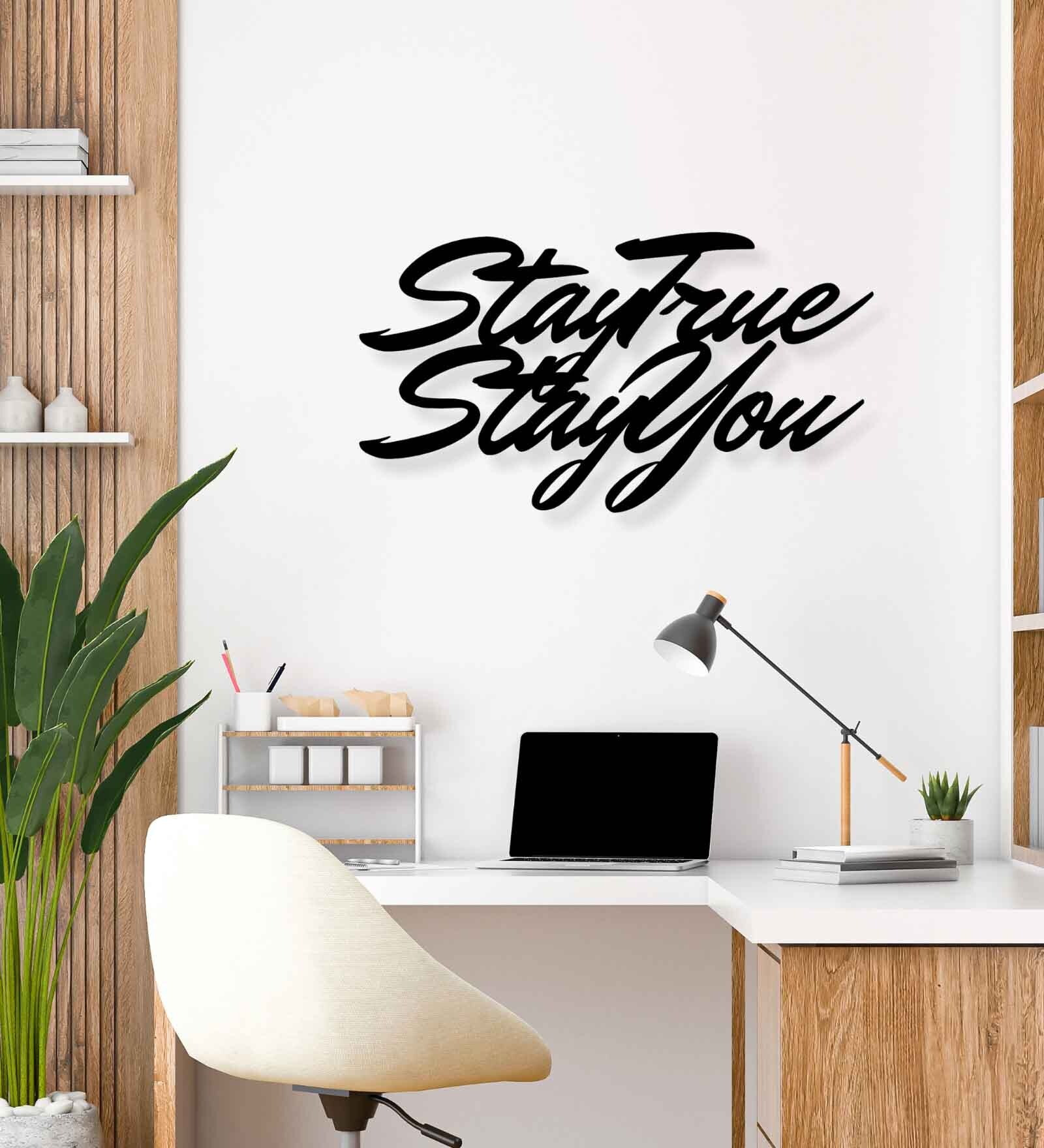 Buy Stay True Stay You Black Mild Steel Wall Art at 17% OFF by Elysian ...