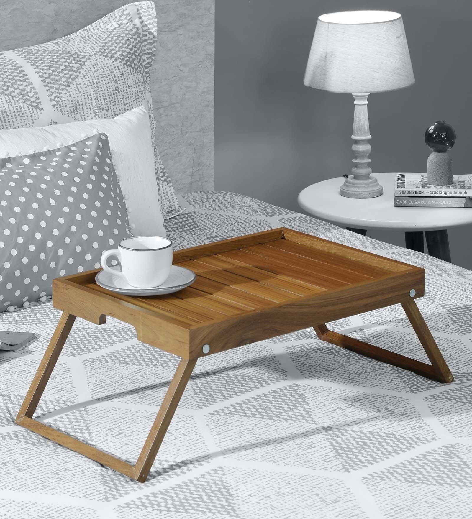 Buy Stripe Portable Table in Natual Colour at 48% OFF by ClasiCraft ...