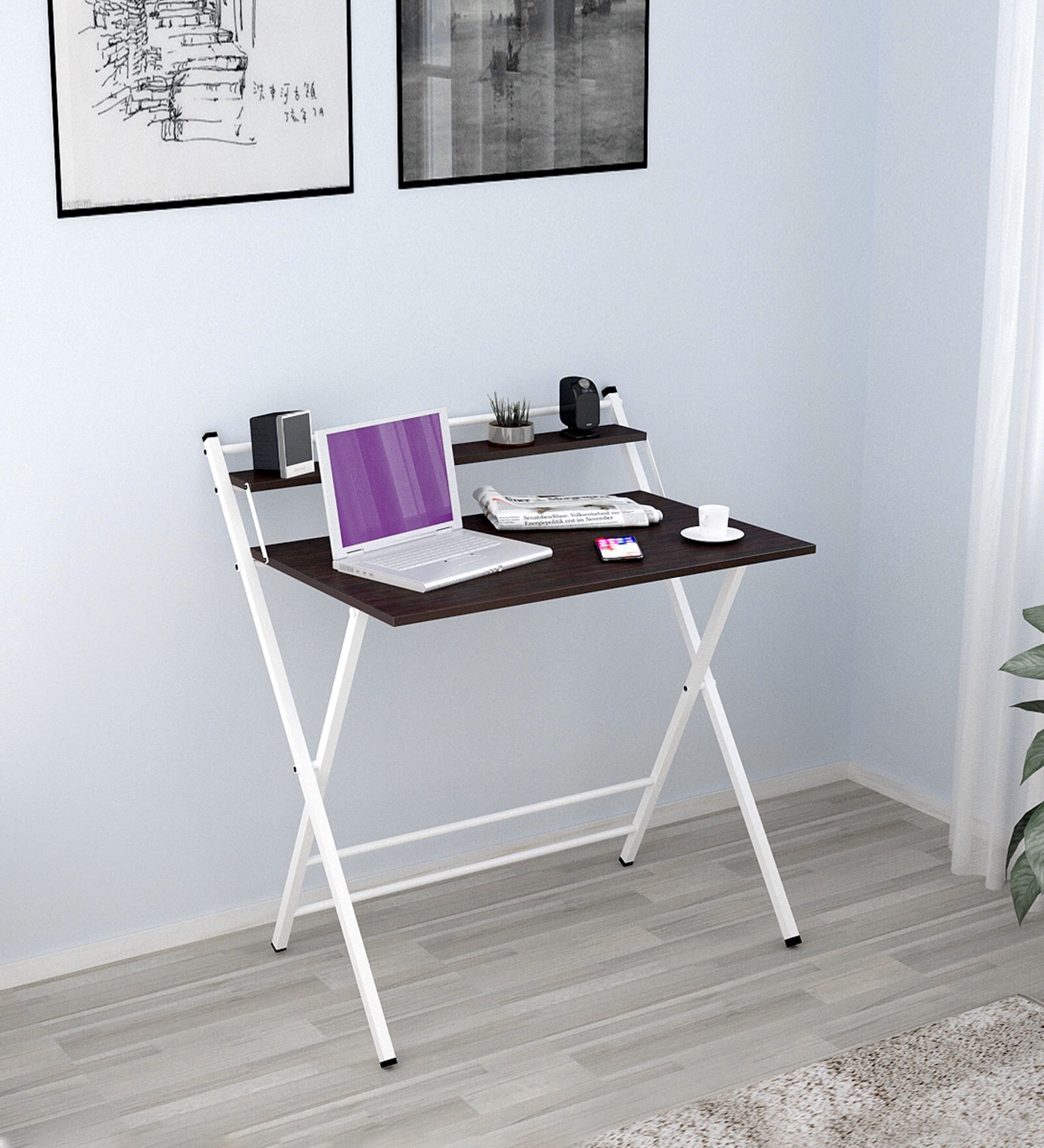 Buy Studio Foldable study table in African Oak Colour at 23% OFF by ...