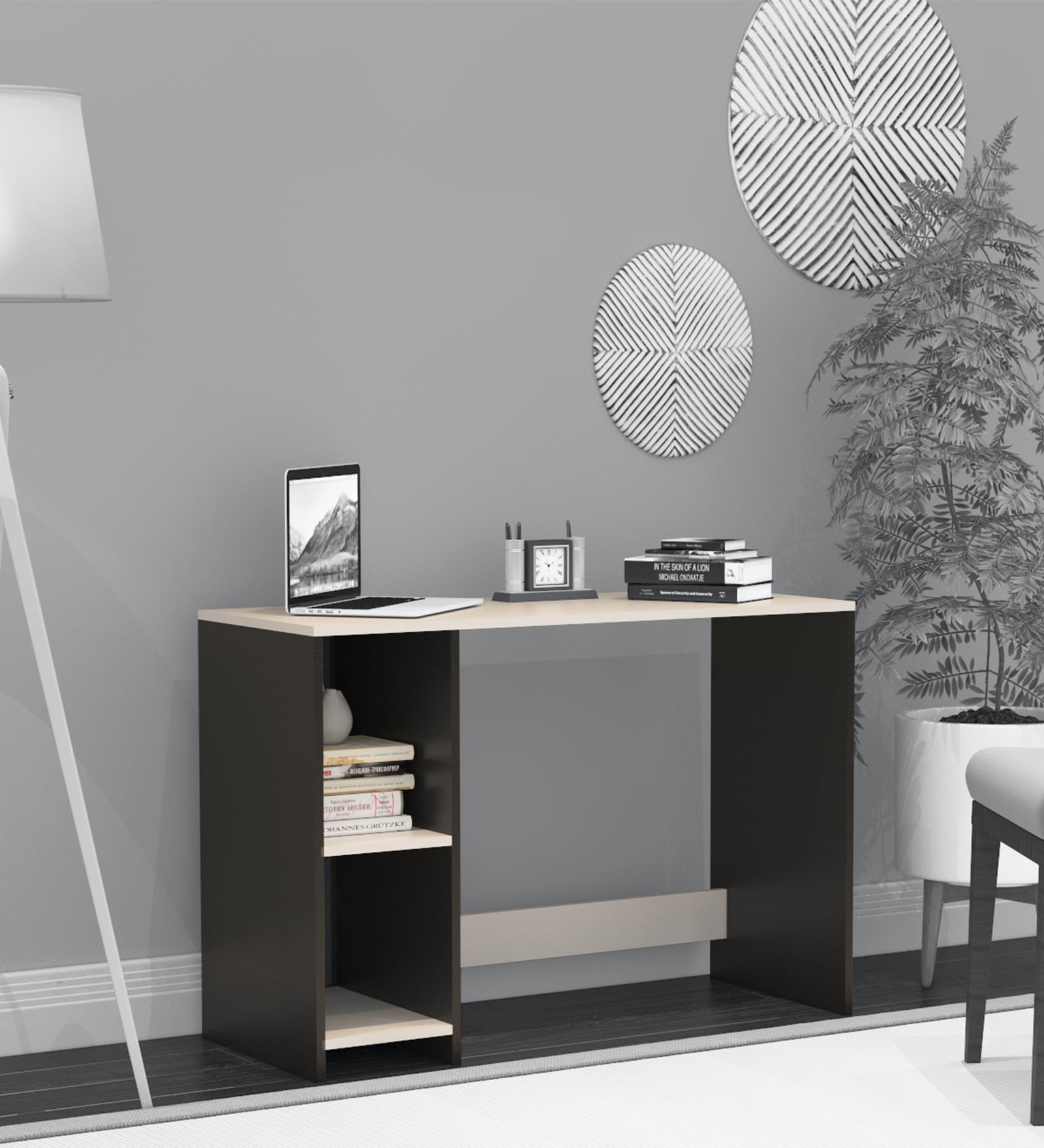 Buy Rio Study Table in Black & White Colour at 100% OFF by Furnifry ...