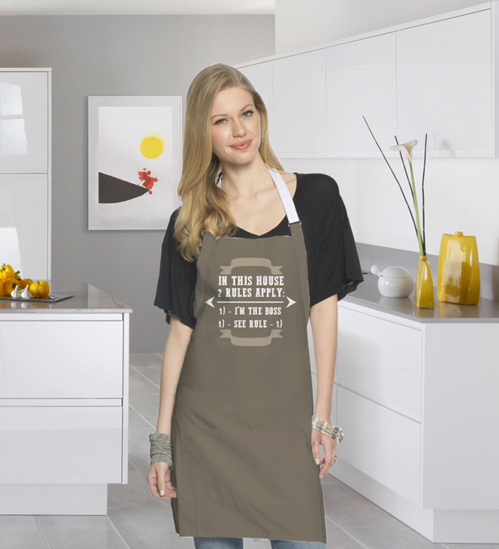 Buy Stybuzz I Am The Boss Rule Cotton Kitchen Aprons at 40% OFF by The ...