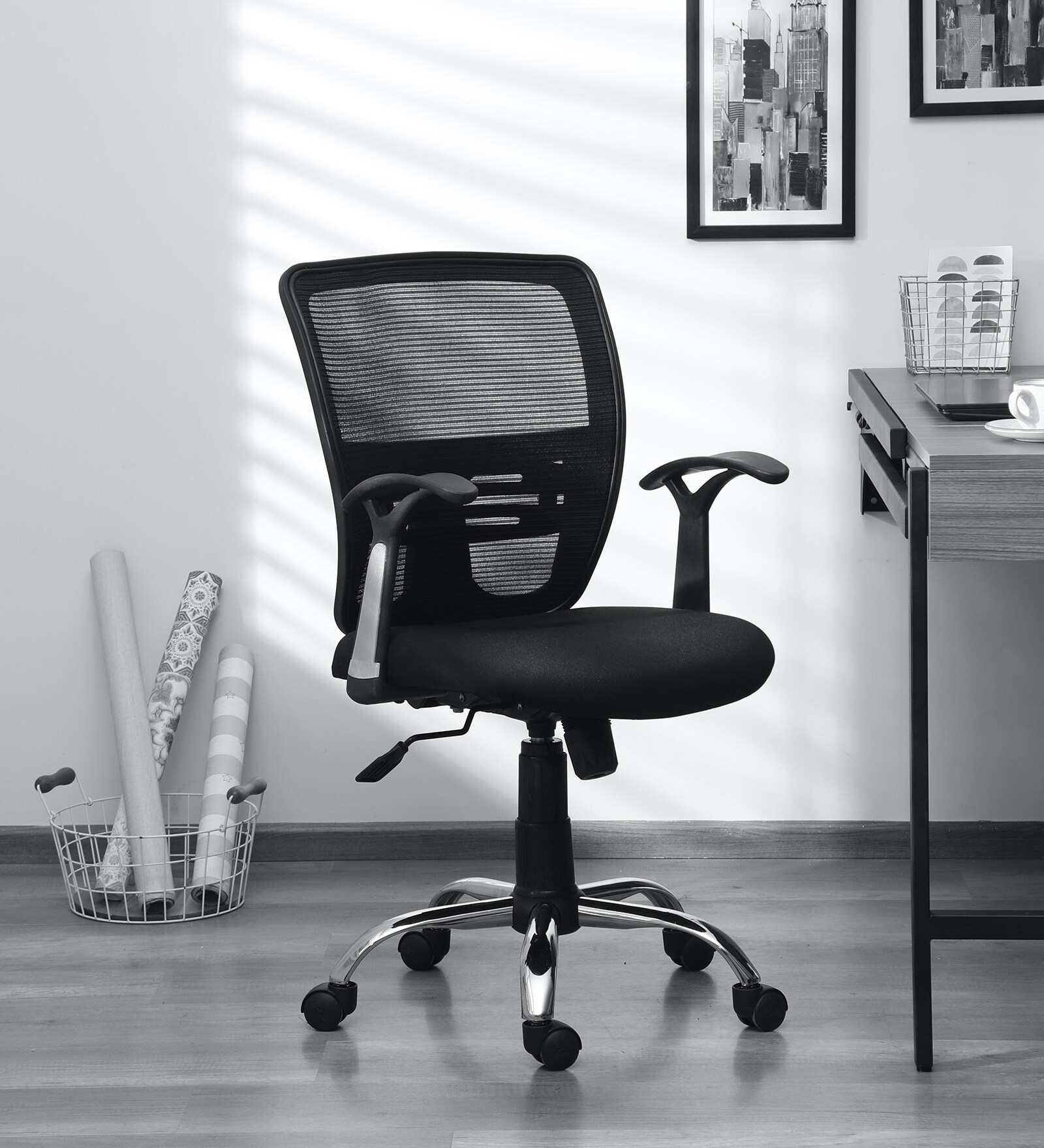 Buy Stylus Ergonomic Chair in Black Colour by Atmosphere at 5% OFF by ...