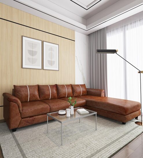 Shop Upto 70% Off on Brown Sectional Sofas Products | Pepperfry
