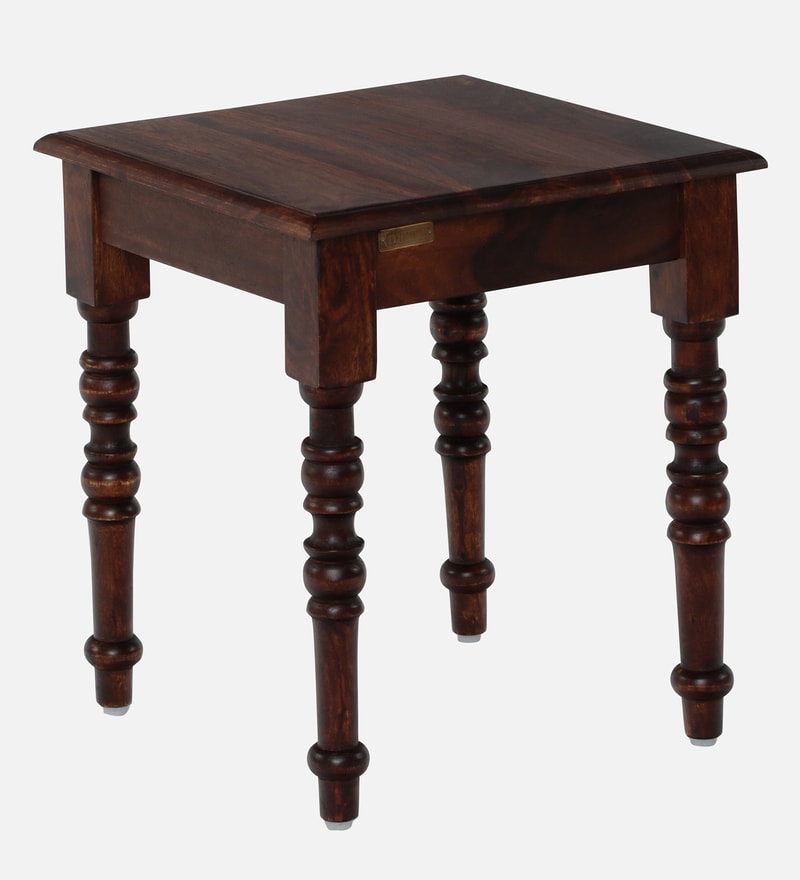 Buy Stafford Sheesham Wood End Table In Honey Oak Finish By Amberville ...