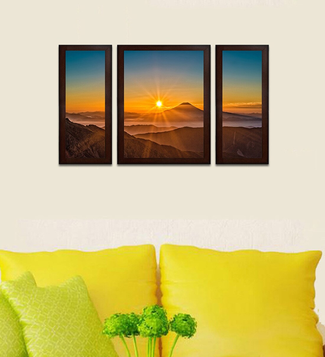 Buy Gothic Multicolour MDF Framed Landscape Art Panels Set of 3 at 17% ...