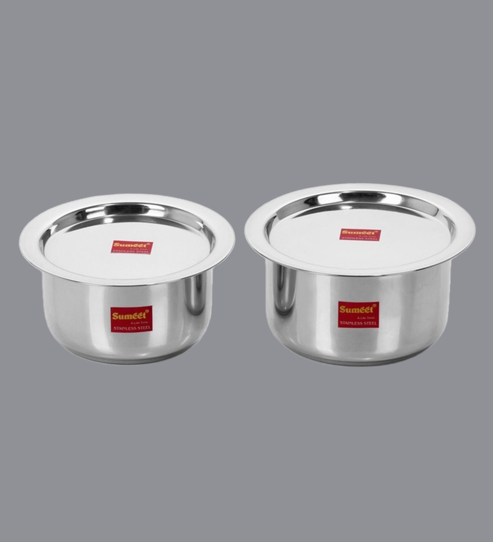 Buy Stainless Steel Non-Stick Patila-Set of 2- (1.4 Ltr & 1.8 Ltr) at ...