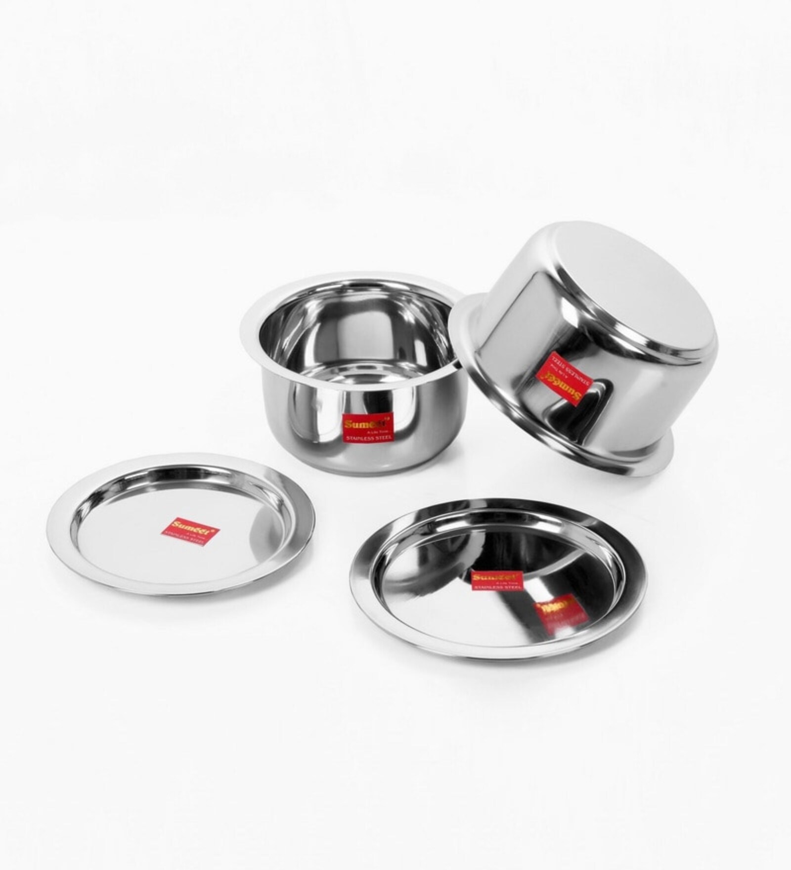 Buy 2.3 Ltr & 3 Ltr Stainless Steel Non-Stick (Set Of 2) Patila at 44% ...