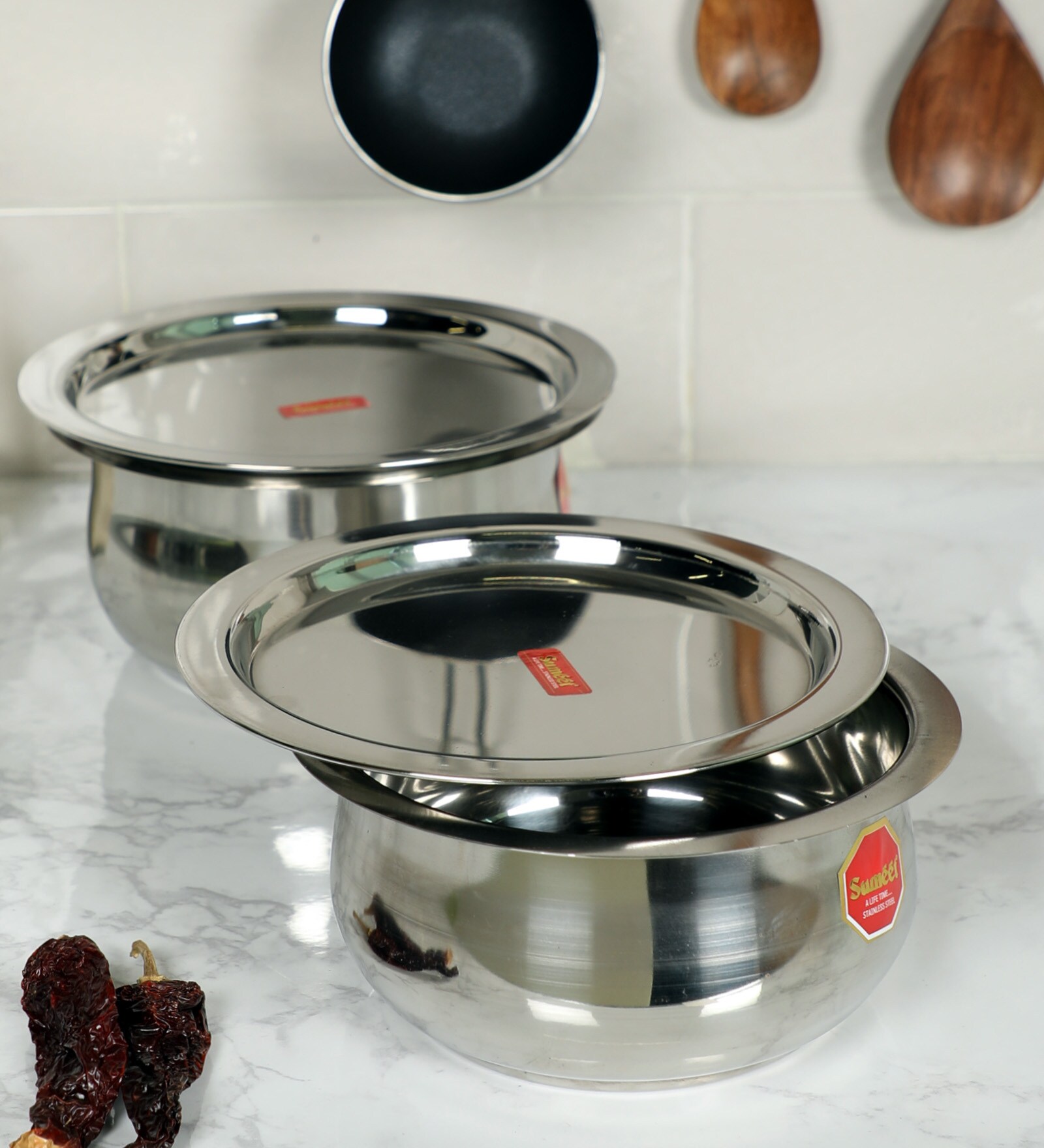 Buy Stainless Steel Non-Stick (Set Of 2 ) Patila at 36% OFF by Sumeet ...