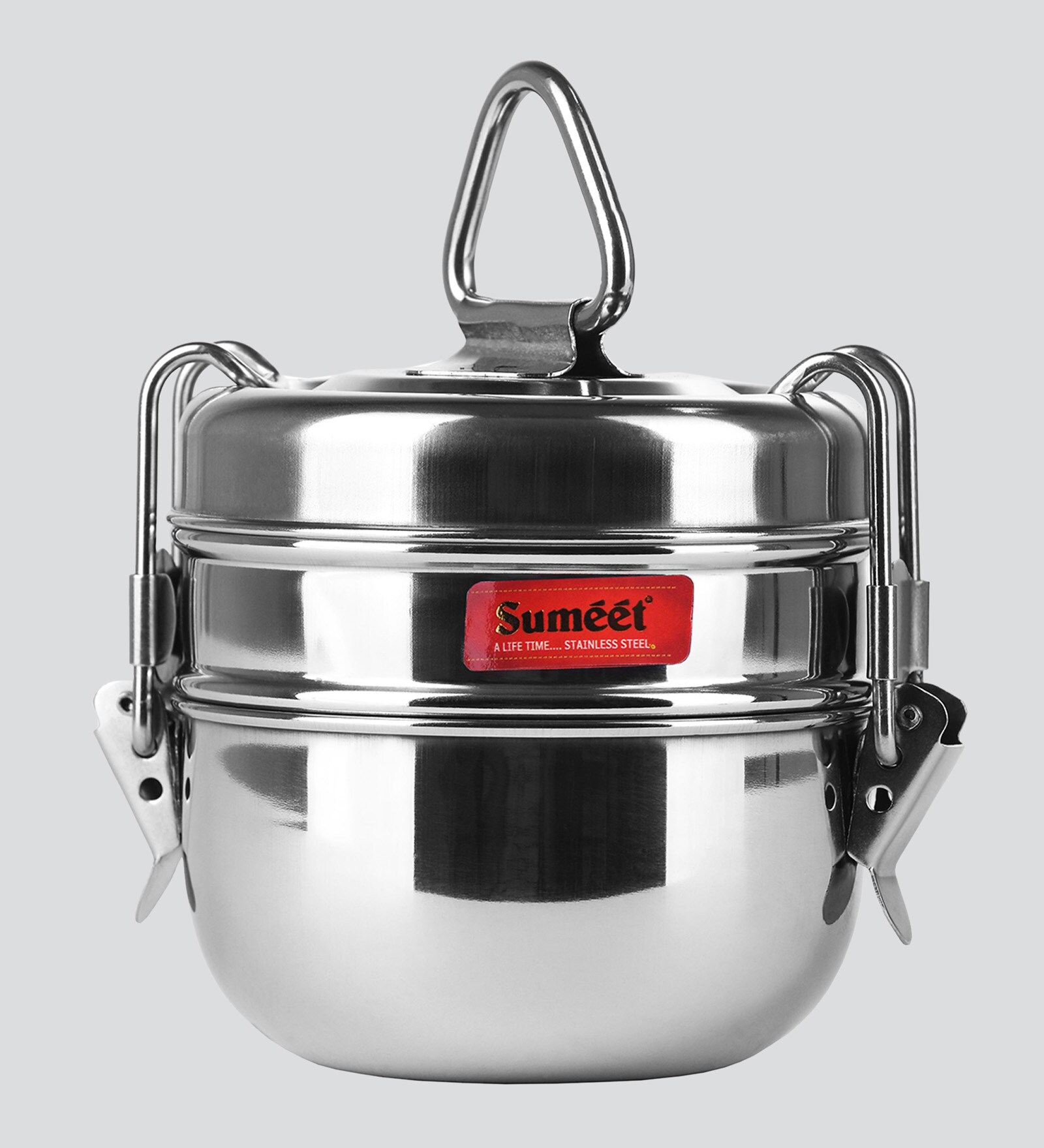 Buy Stainless Steel 500 ML Tiffin box - Set Of 2 at 45% OFF by Sumeet ...