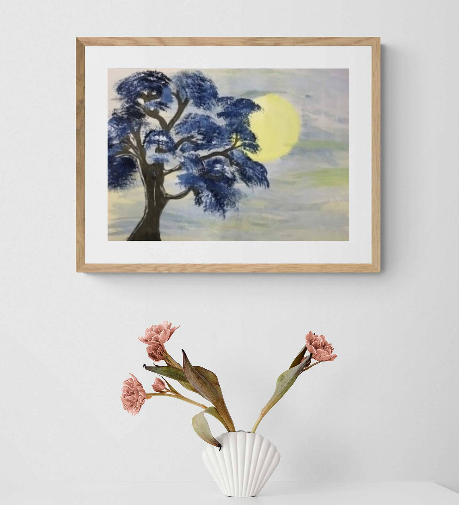 Buy Sun Shines Sunnily Handmade Acrylic On Unframed Canvas Painting at ...