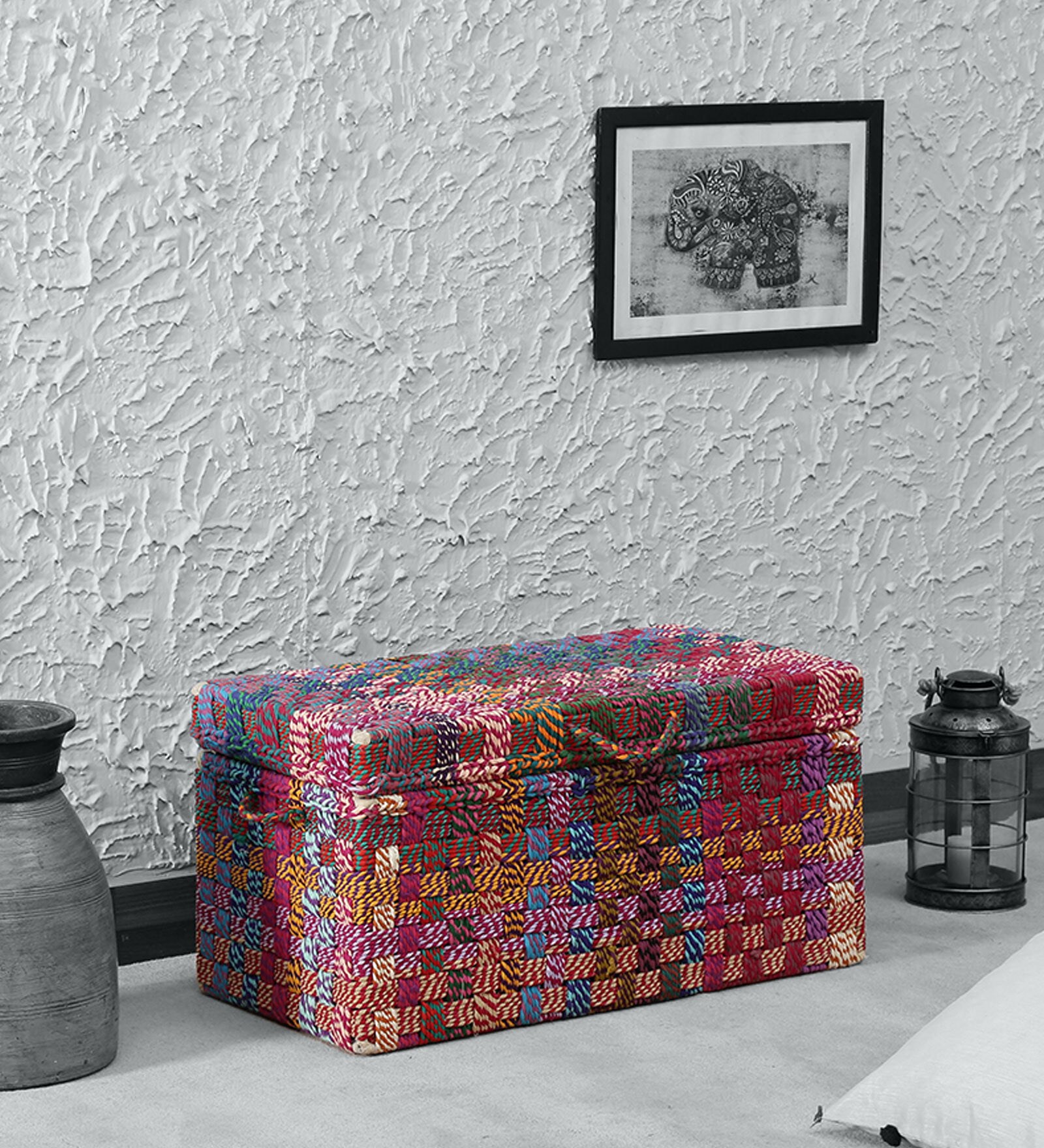 Buy Suri Jute Trunk Multicolour at 1% OFF by Mudramark from Pepperfry ...