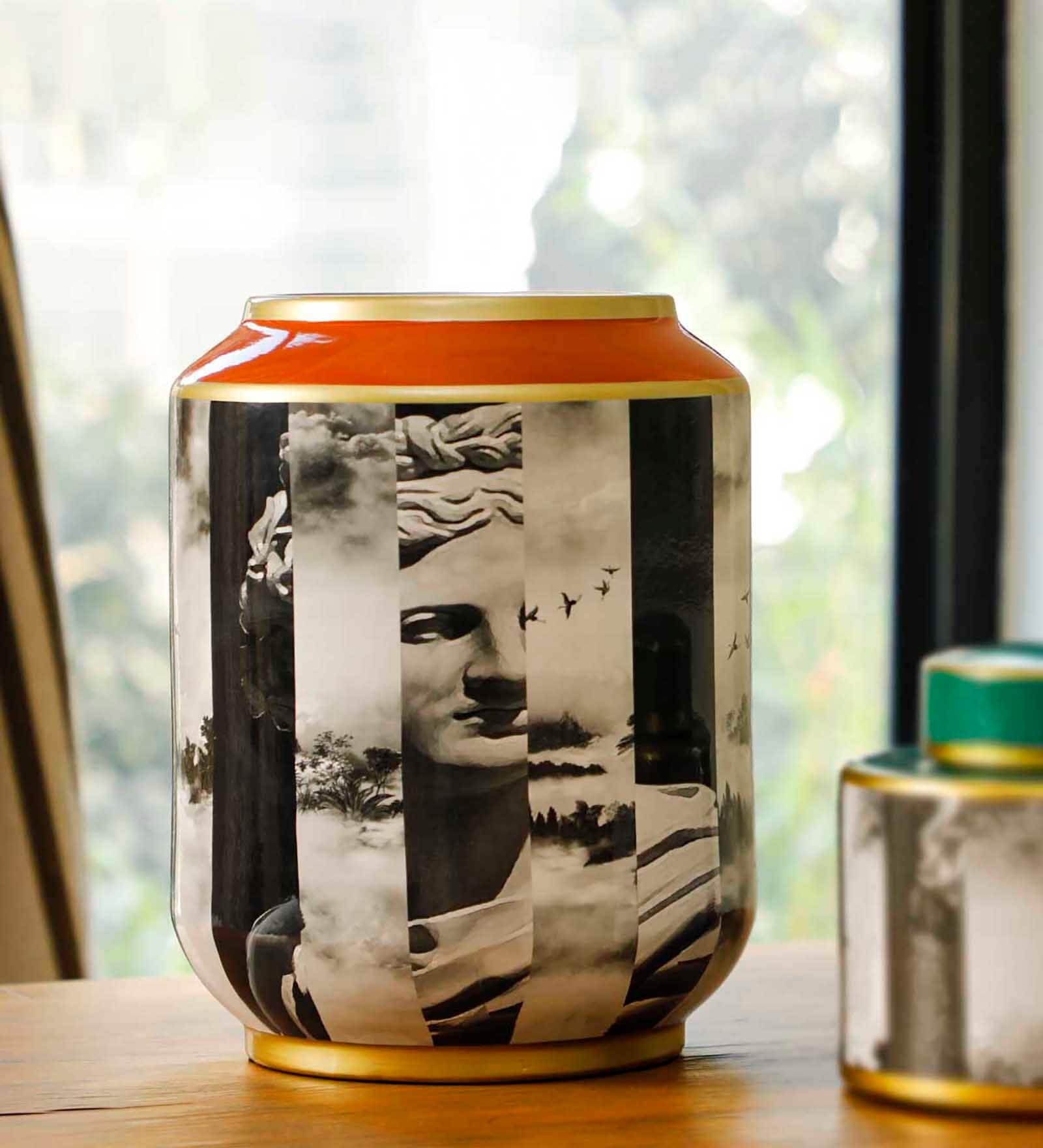 Buy Surreal Multicolour Porcelain Vase at 26% OFF by Home4U | Pepperfry