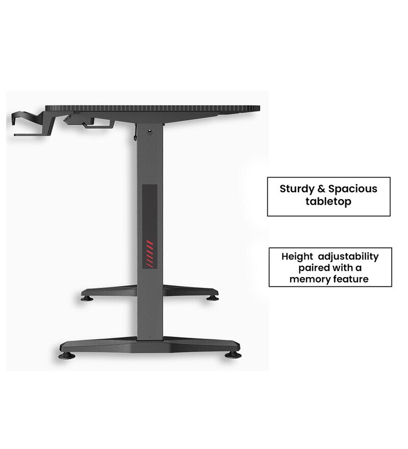 Buy Surface Writing Table in Black Finish Online - Contemporary Writing ...