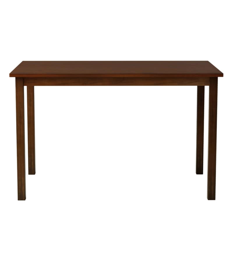 Buy Sutlej Solid Wood 4 Seater Dining Table in Brown Finish by @home ...