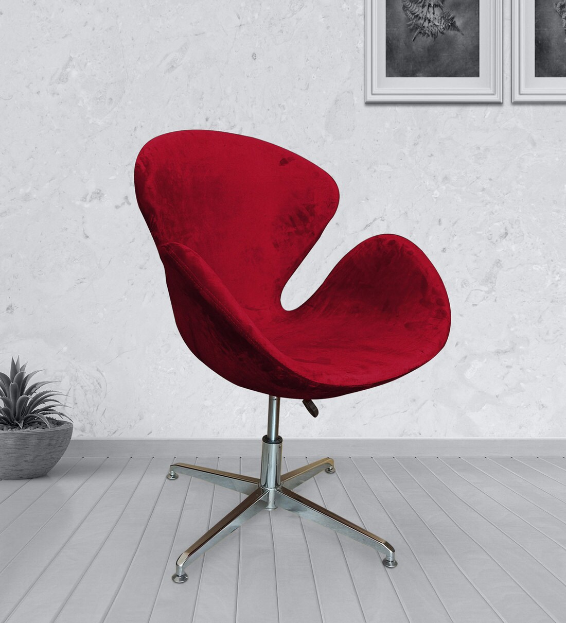 Buy Swan Lounge Chair in Red Colour at 39% OFF by Furniturstation ...