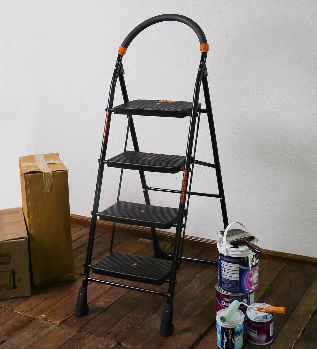 Buy JJ Sanitaryware Folding Ladder With Wide Steps L-43 4 Steps at 27% ...