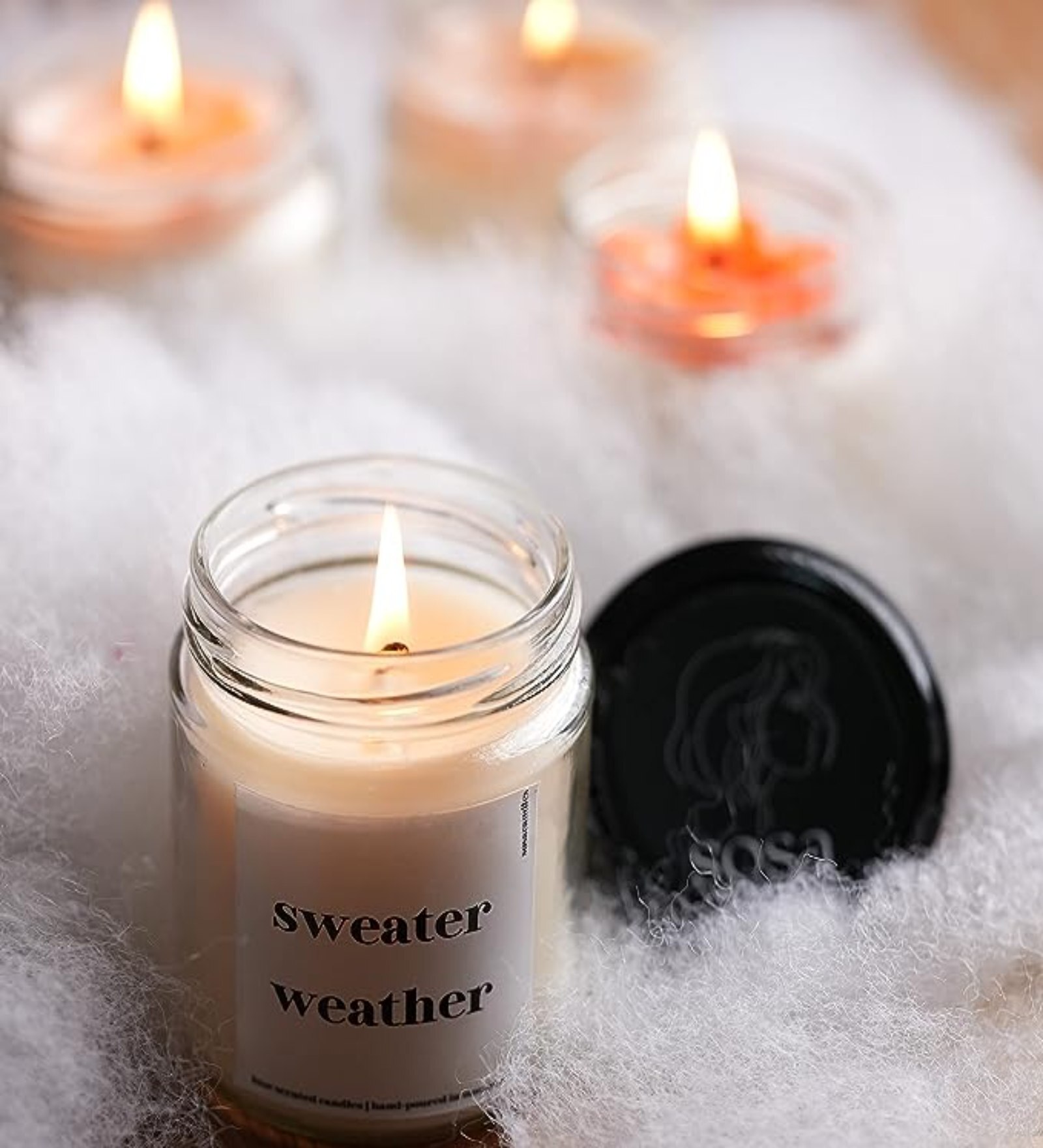 Buy Sweater Weather White Soy Wax Scented Candle at 100% OFF by Sosa ...