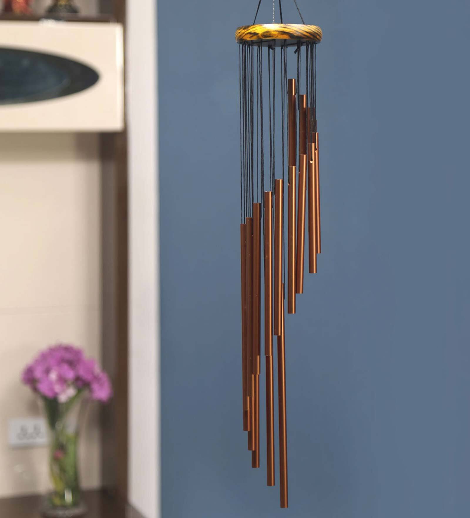 Buy Swirl Bells Copper Colour Wood & Alloy Windchime at 35% OFF by ...