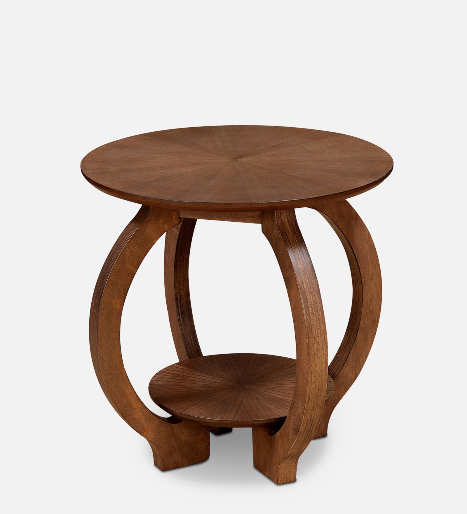 Buy Swirl End Table In Walnut Finish at 69% OFF by @home | Pepperfry