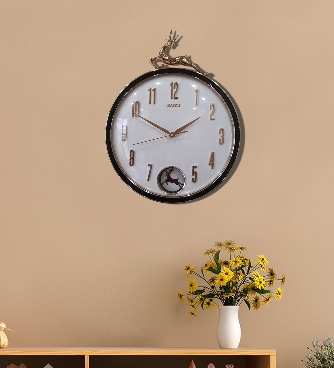 Buy Synthetic Designer Pendulum Wall Clock By FunkyDecors Online ...
