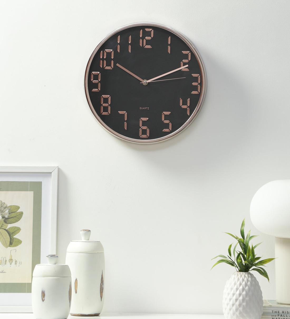 Buy Synthetic Minimal Wall Clock In Black at 31% OFF by FunkyDecors ...