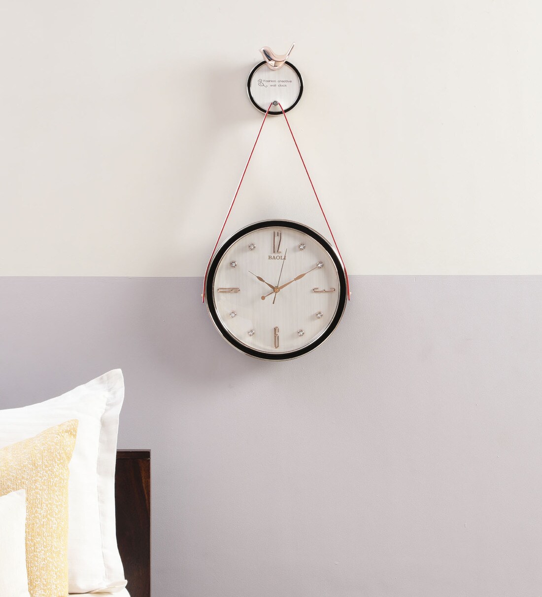 Buy White Synthetic Sparrow Hanging Wall Clock at 39% OFF by ...
