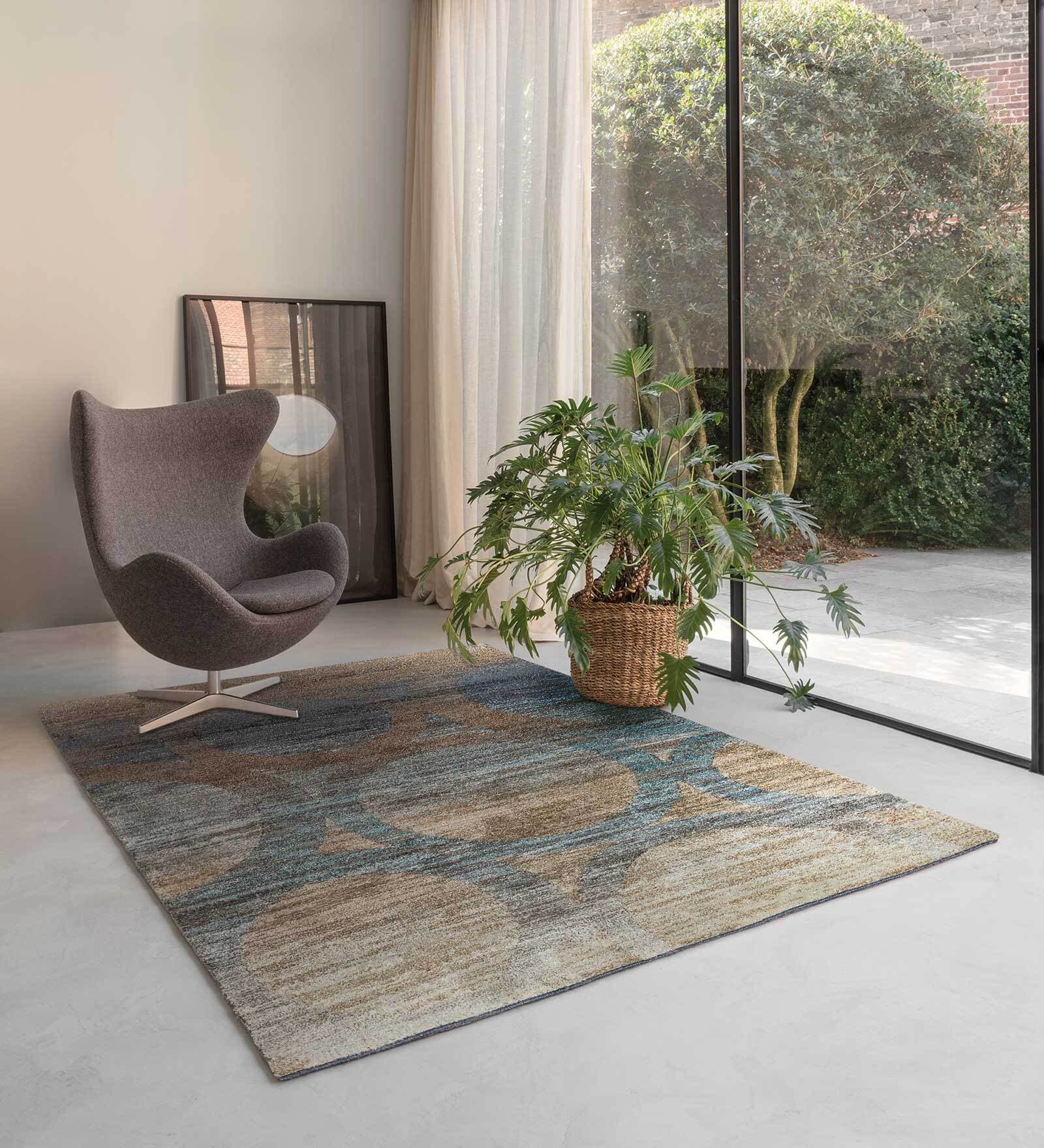 Buy Sybil Multicolor Polypropylene Geometrical 6 x 4 Feet Machine Made ...