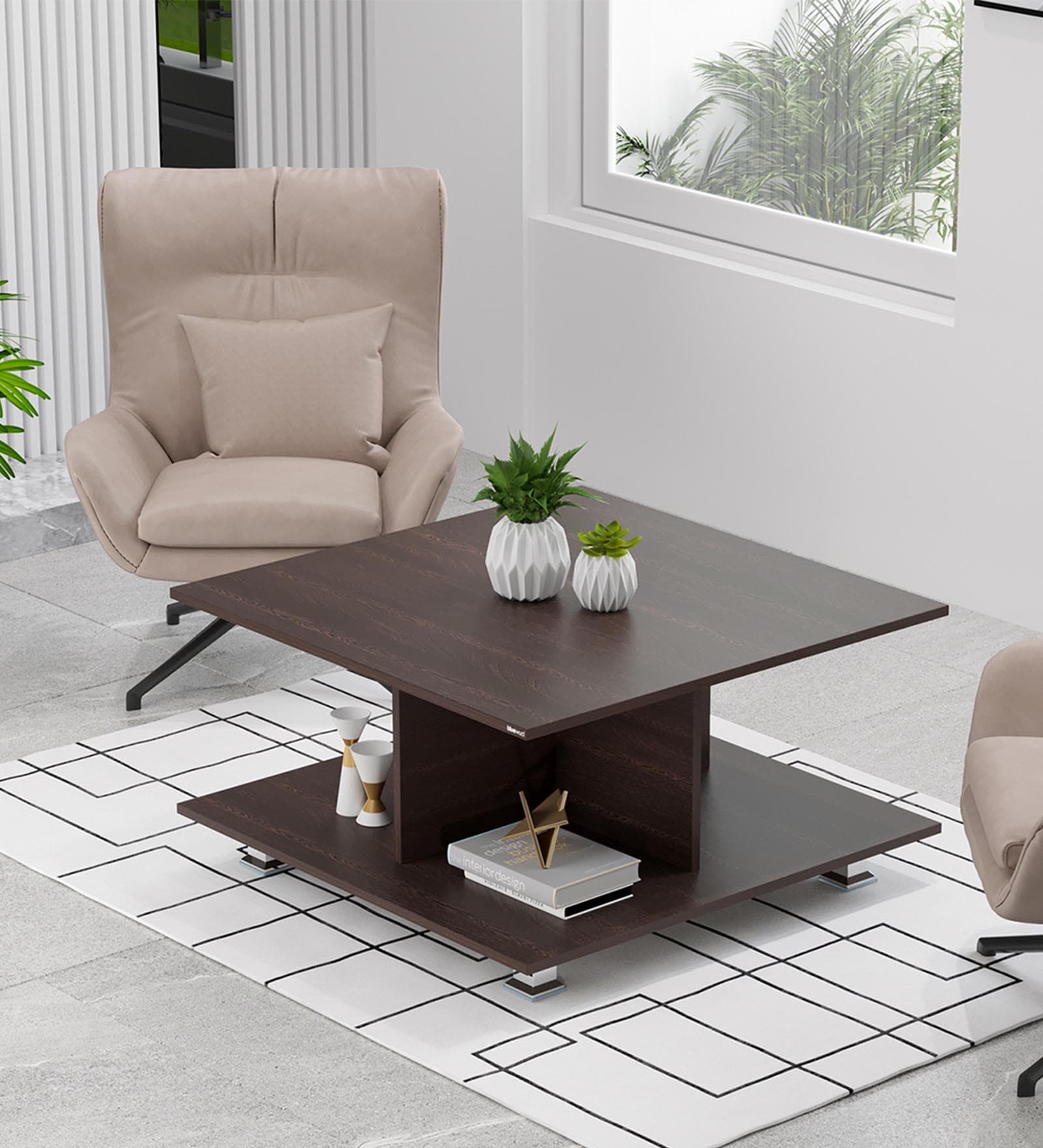 Buy Sydney Coffee Table in Wenge Finish at 68% OFF by bluewud | Pepperfry
