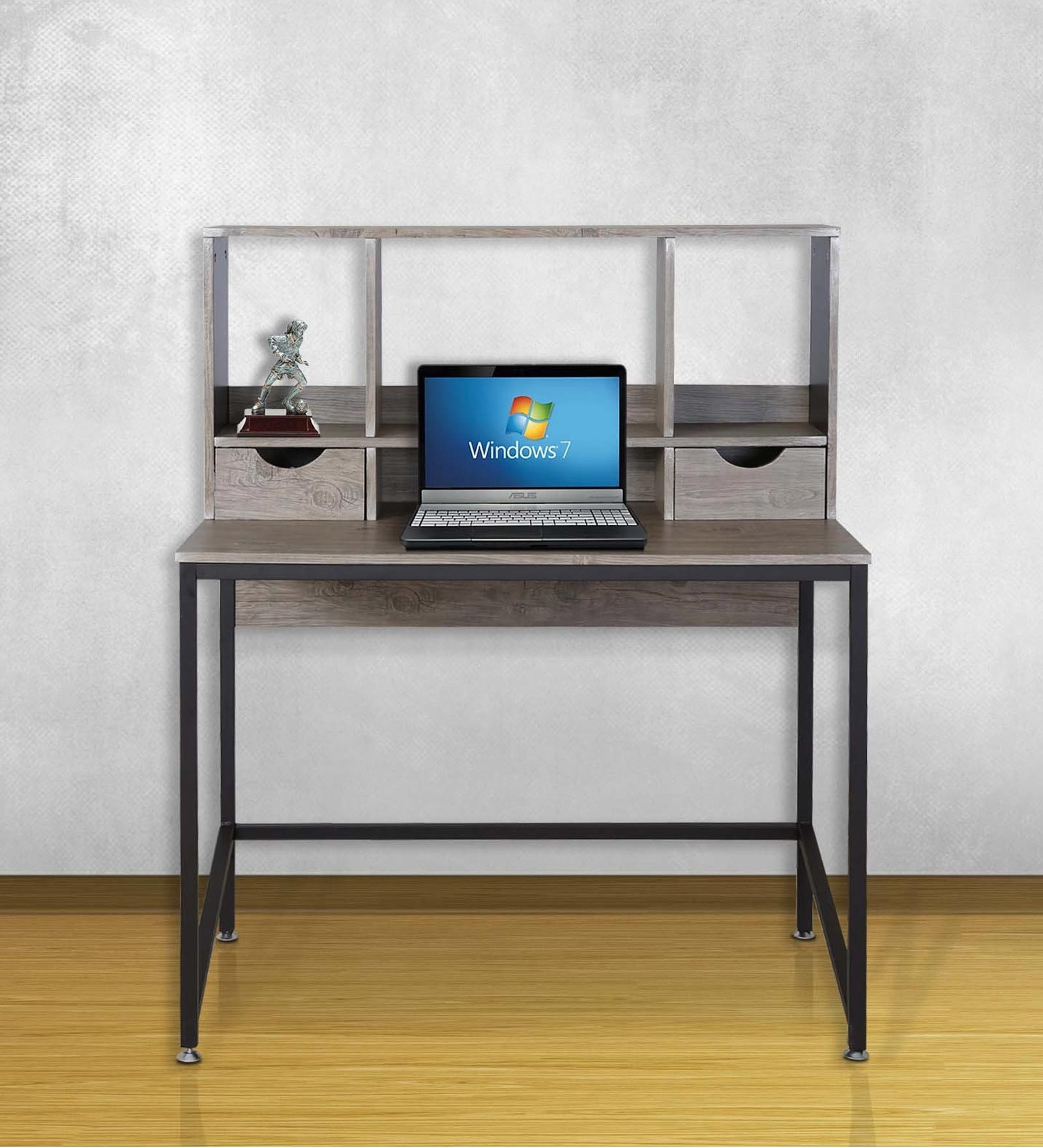 Buy Sydney Study Table in Oak Finish by HomeTown Online - Eclectic ...