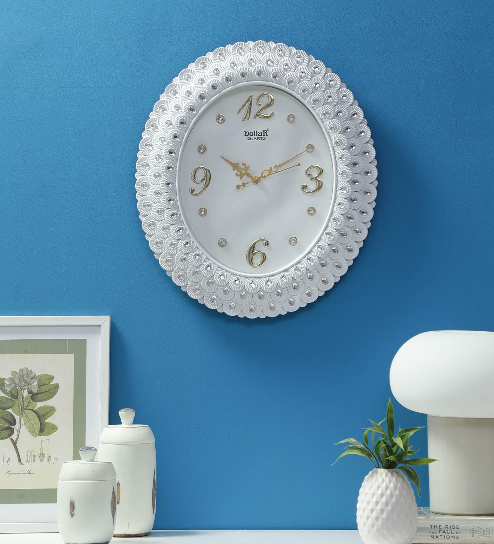 Buy White Plastic Pearl Modern Wall Clock at 31% OFF by FunkyDecors ...