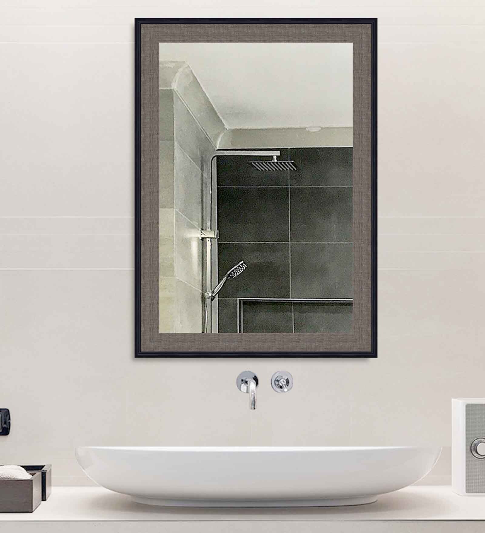 Buy Black Synthetic Wood Flow Wall Mirror at 14% OFF by Elegant Arts ...