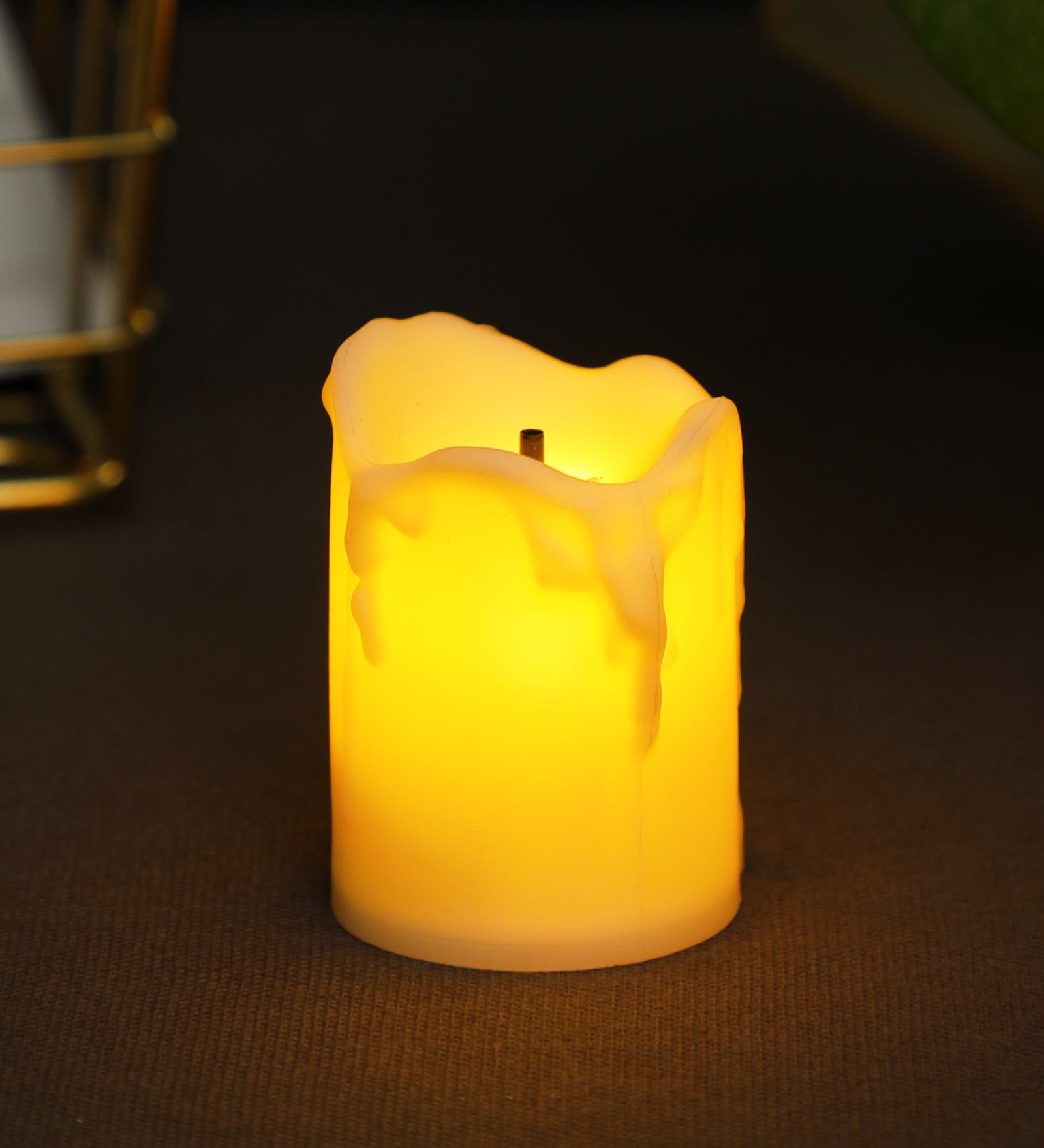 Buy White Plastic T Light Flameless Wax Candle by Zahab at 44% OFF by ...