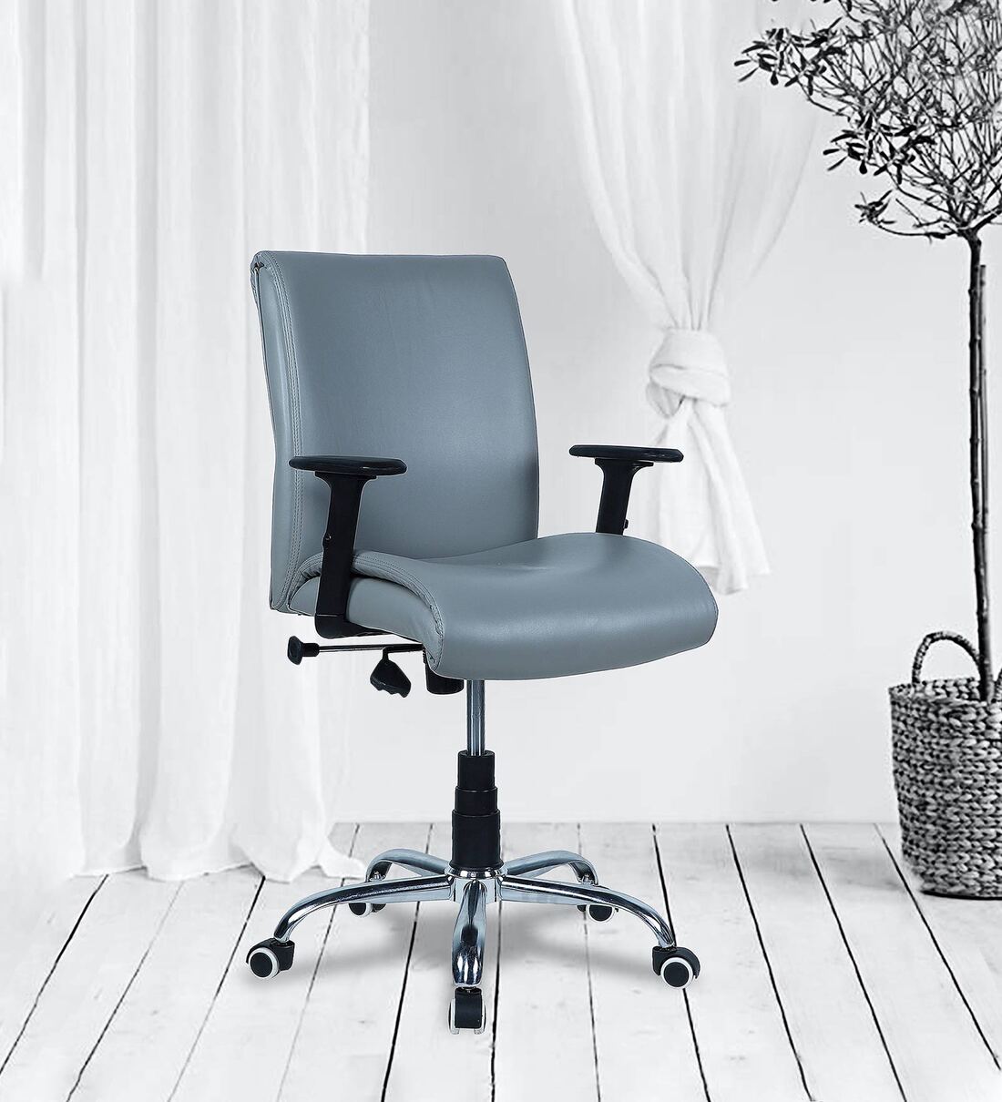 Buy Tauras Mid Back Executive Chair In Grey Colour at 32% OFF by ...