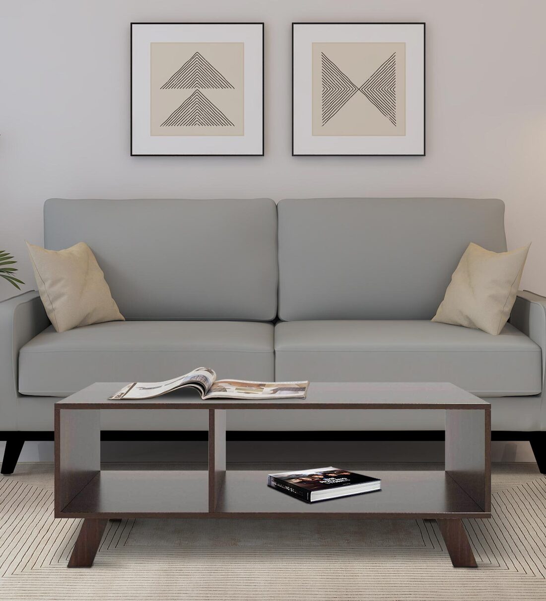 Buy Taury Rectangular Shape Coffee Table in Wenge Finish at 23% OFF by ...