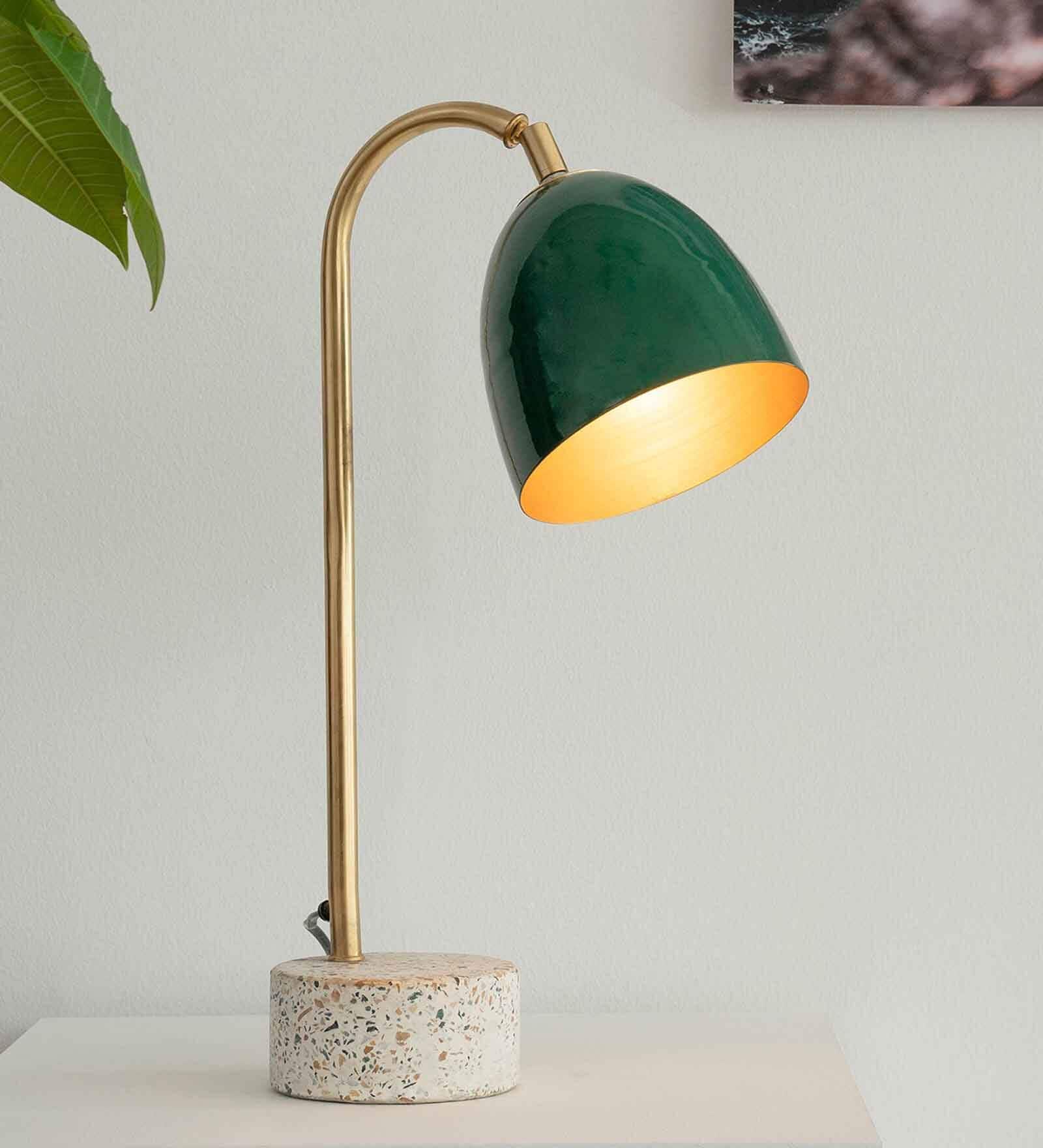 Buy Eros Green Green Study Table Lamp Handcrafted at 100% OFF by Orange ...