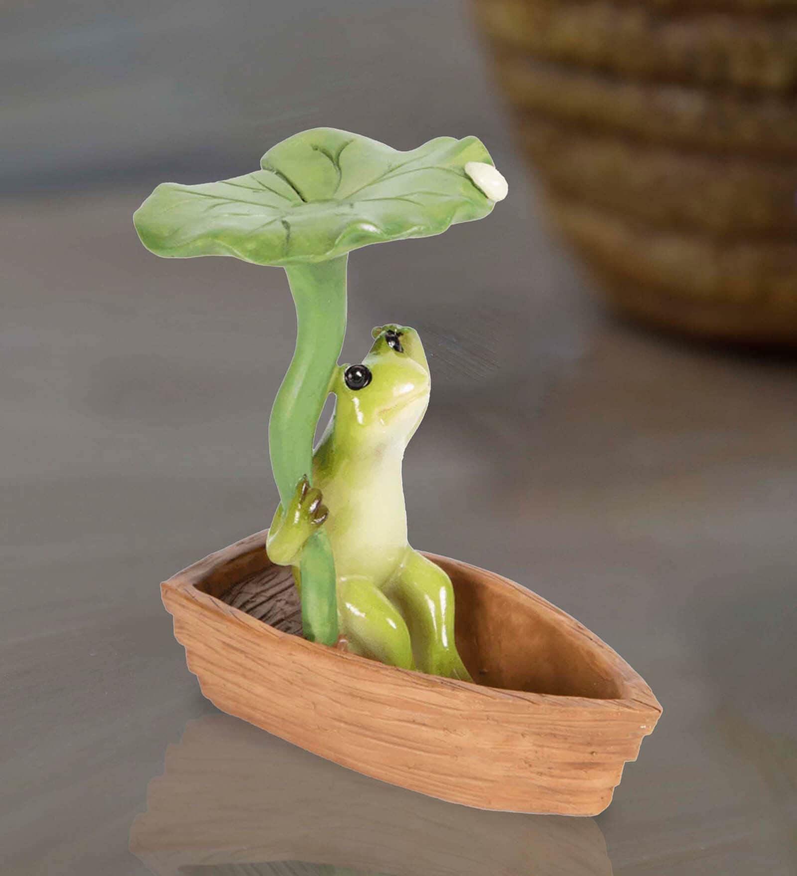 Buy Tad the Frog- Mini Multicolour Resin Figurine by Home4U at 19% OFF by Home4U | Pepperfry