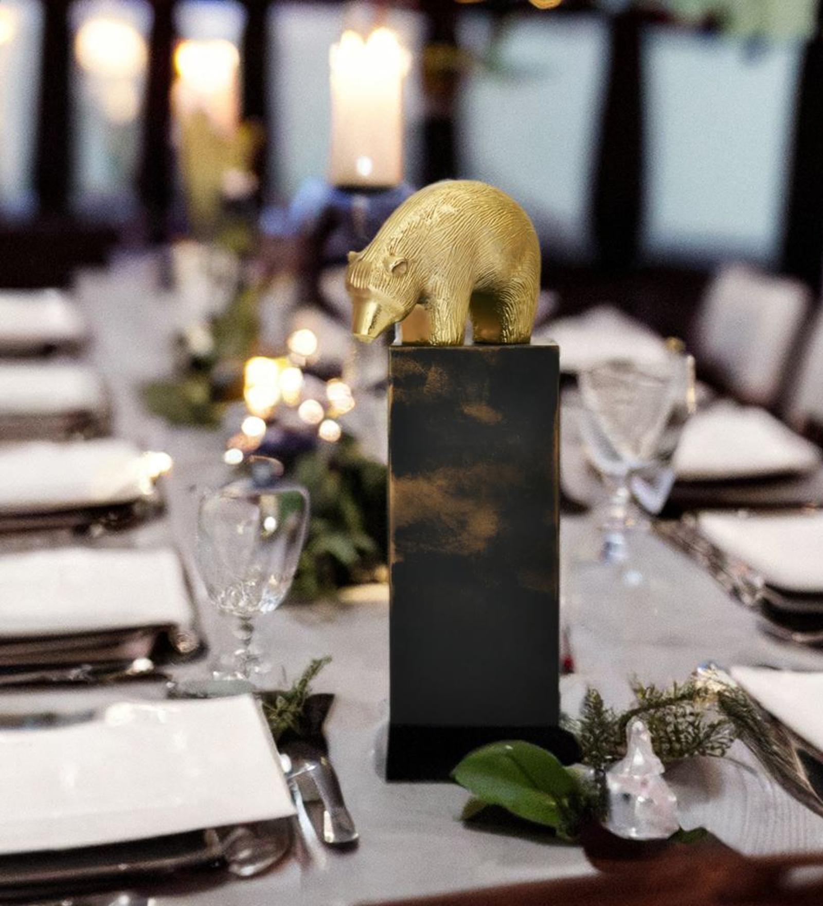 Buy Tall Bear Black Metal SHOWPIECE at 30% OFF by @home | Pepperfry