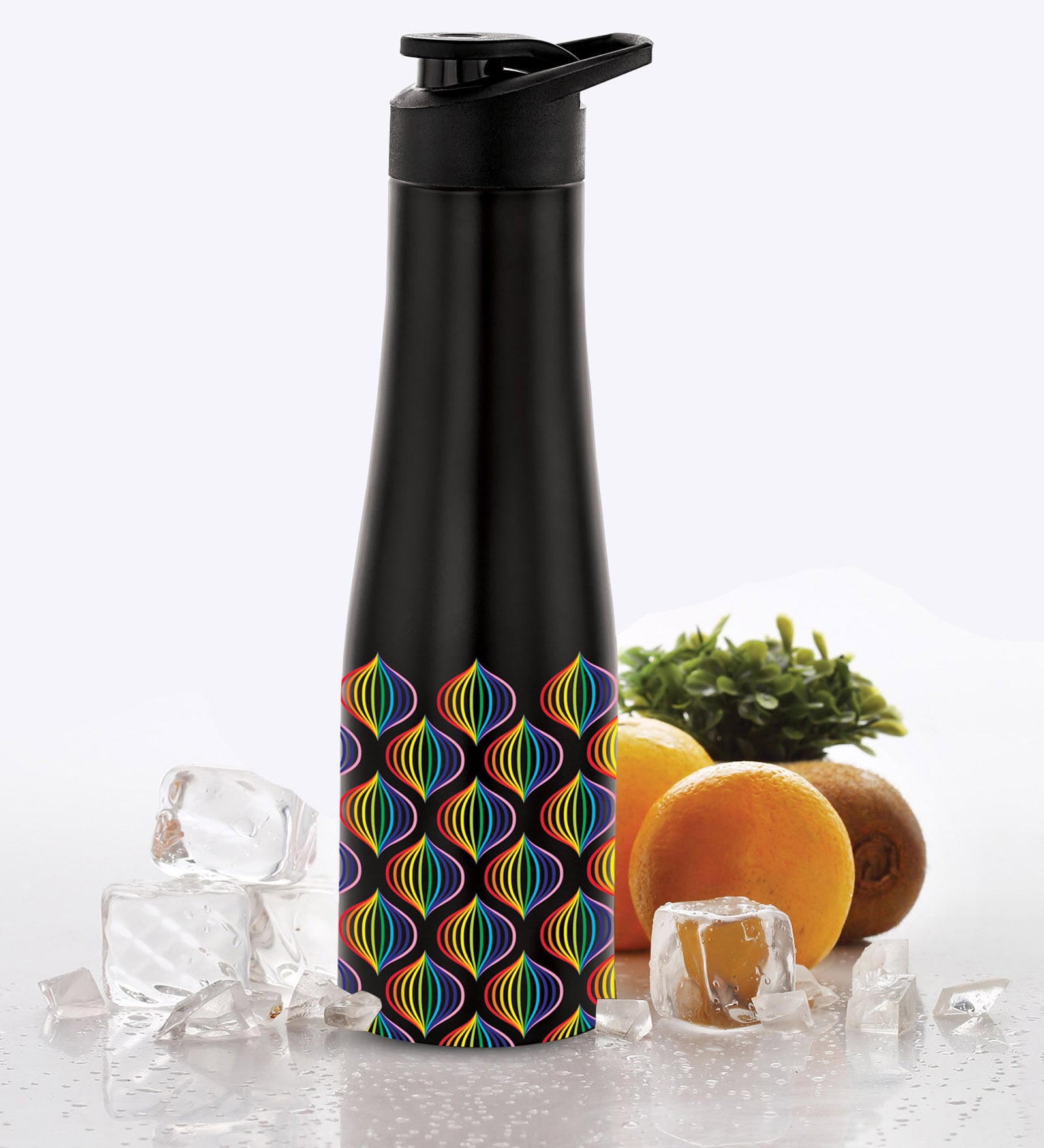 Buy Tall Bell Single Wall 1 Ltr Black Stainless Steel Sipper at 58% OFF ...