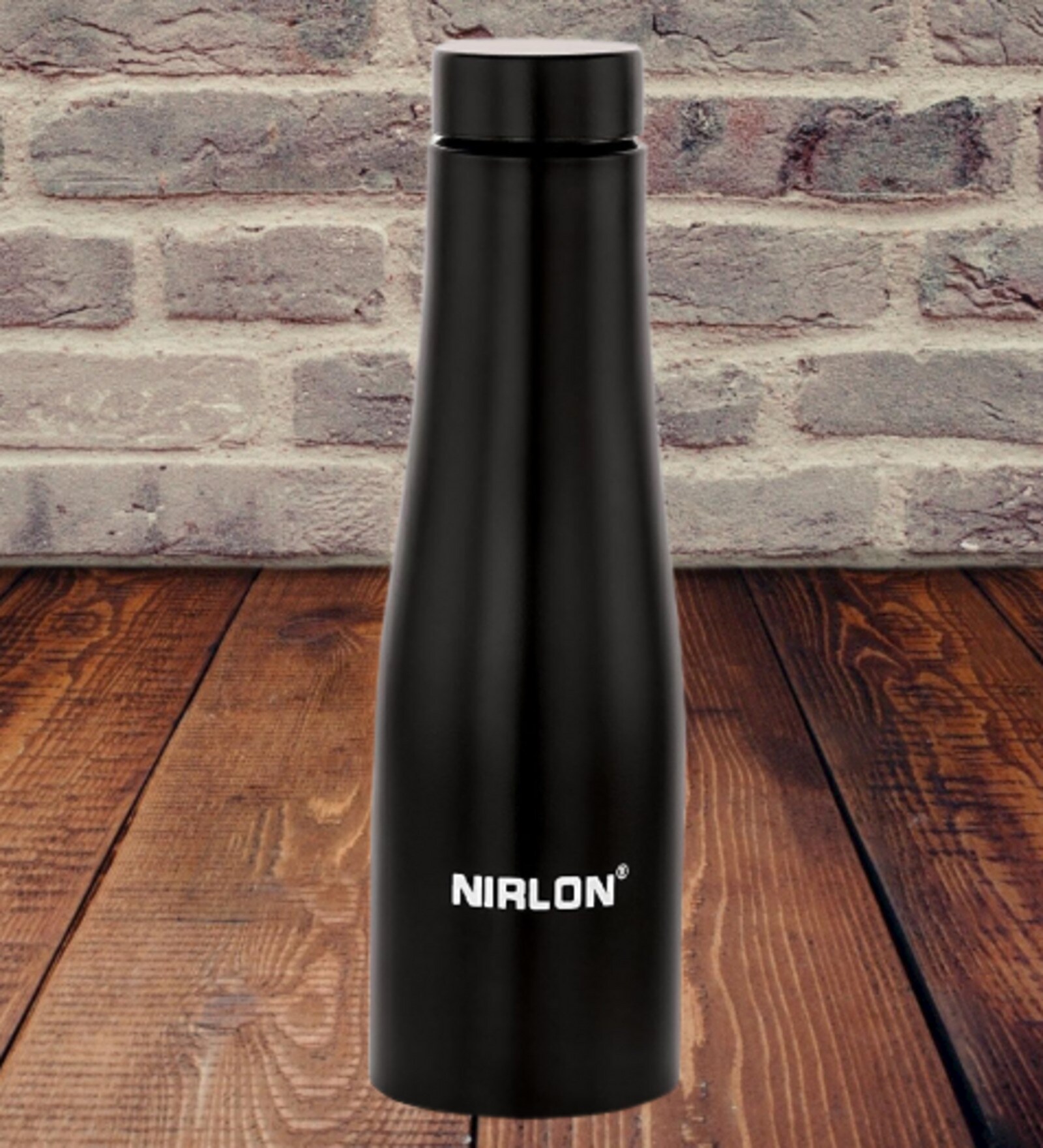 Buy Tall Bell Single Wall 1 Ltr Black Stainless Steel Water Bottle at ...
