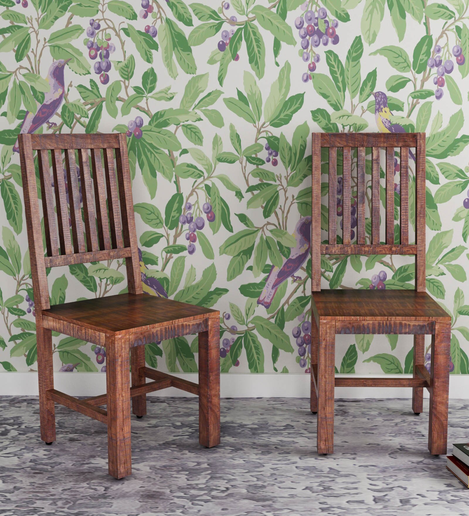 Buy Talon Solid Wood Dining Chairs in Distress Finish at 21% OFF by ...