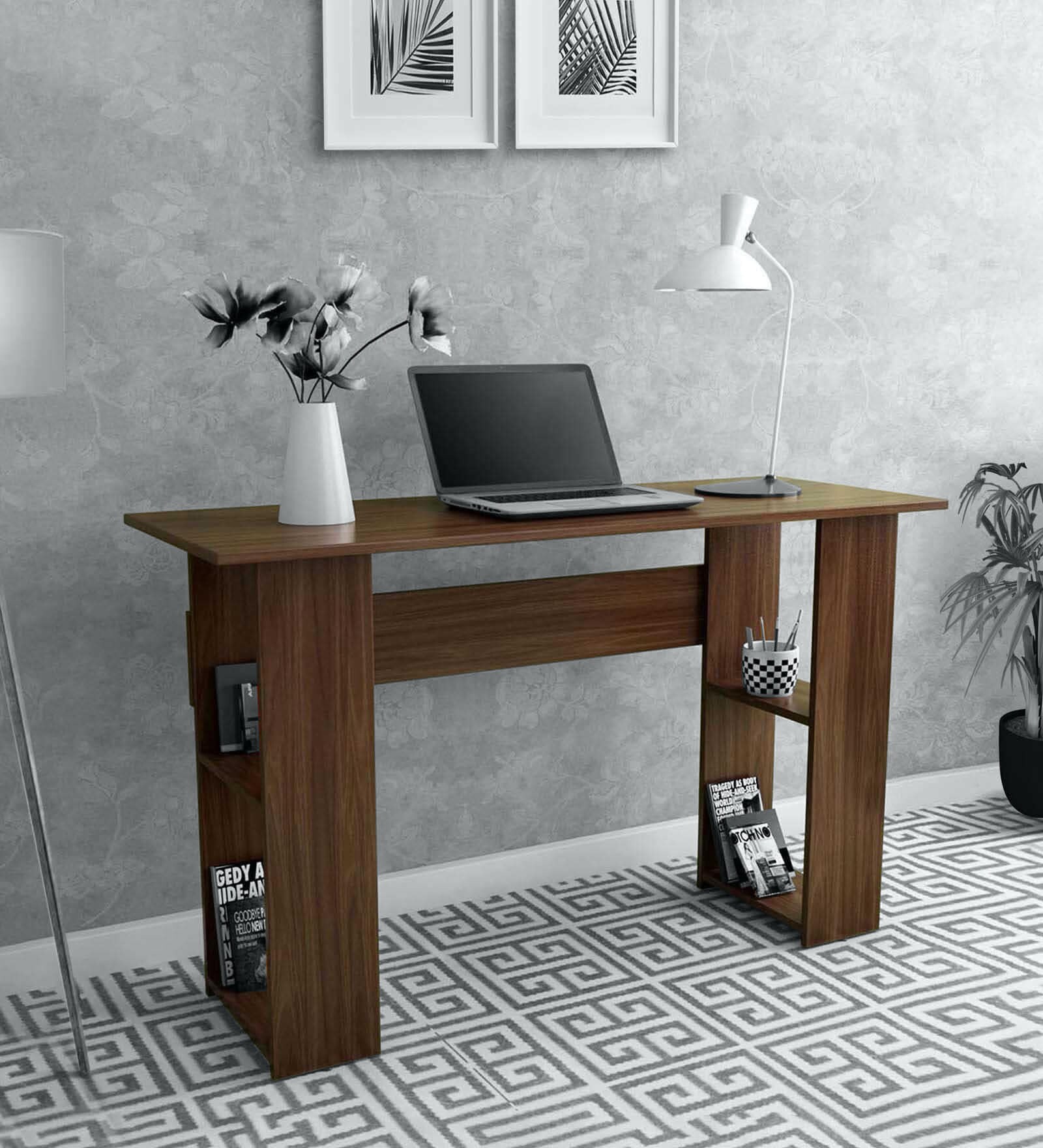 Buy Tatsuki Study Table in Walnut Brown Finish at 4% OFF by Mintwud ...