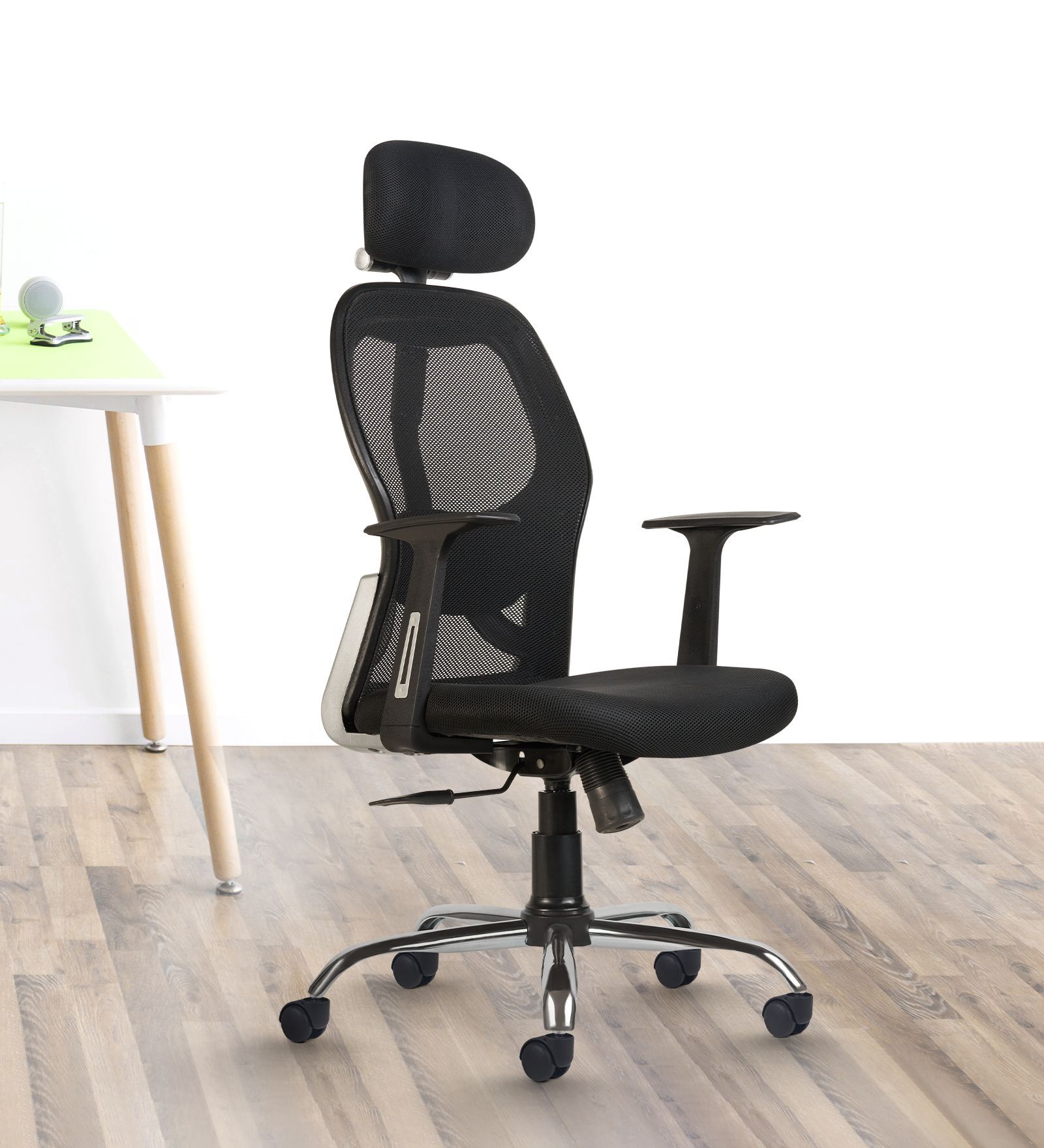 Buy Tauras Breathable MeshHigh Back Ergonomic Chair in Black Colour at ...