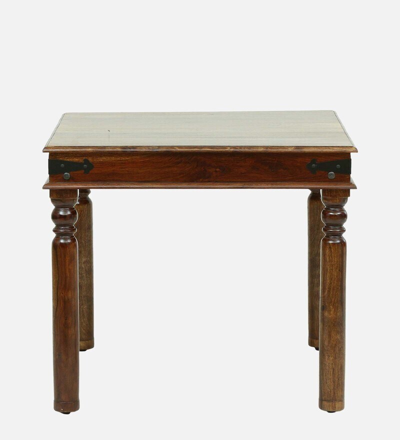 Buy Takhat Sheesham Wood 4 Seater Dining Table In Provincial Teak ...