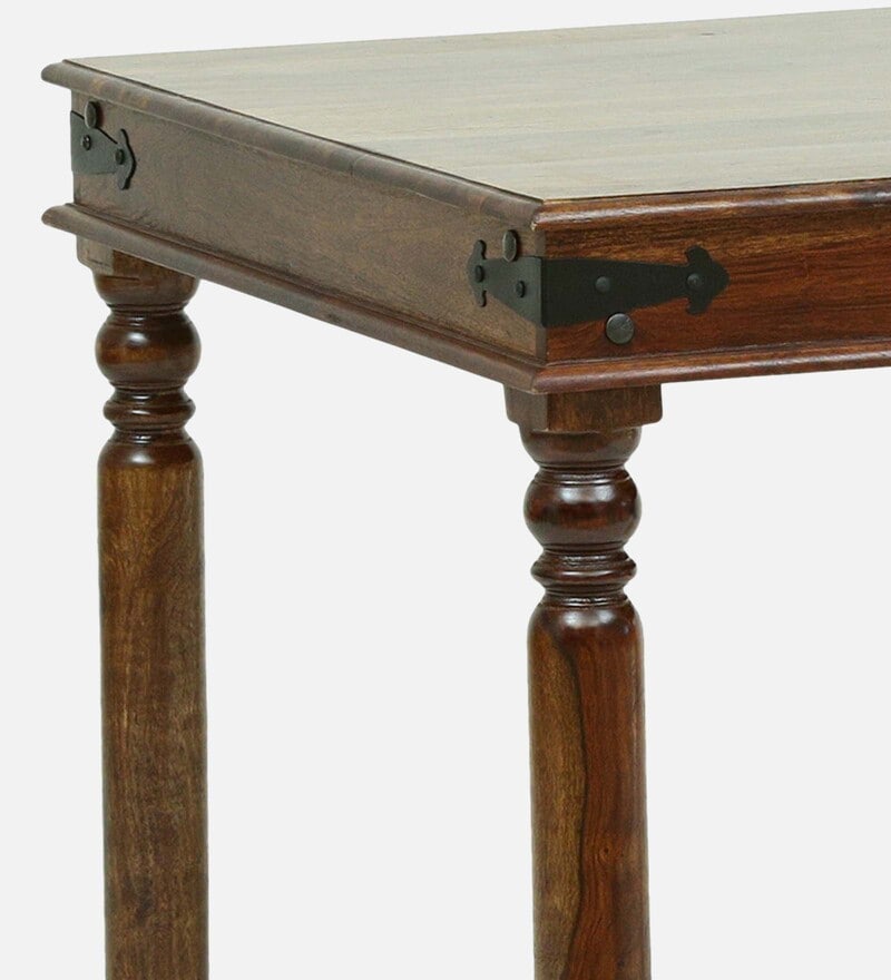 Buy Takhat Sheesham Wood 4 Seater Dining Table In Provincial Teak ...
